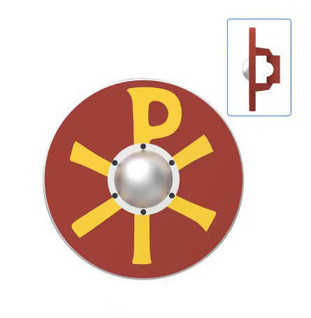 Roman Byzantine Round Shield for Knight Minifigure | minifigureoutlet
