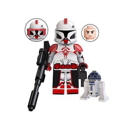 Clone Commander Fox with R2 Droid Star Wars Minifigure | minifigureoutlet