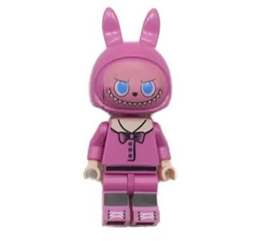 Labubu Hot Pink cartoon Minifigure | minifigureoutlet