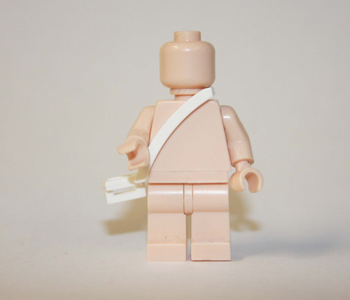 White Side Worn Sword Scabbard rig for minifigure | minifigureoutlet