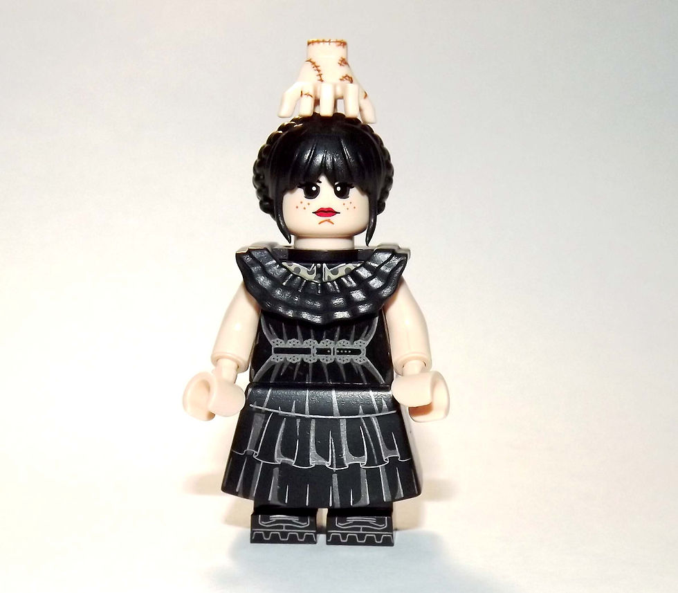 Wednesday Addams with Hand Family TV Show Horror Minifigure ...