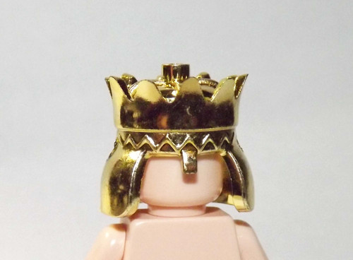 Golden King Crown for minifigure D6 | minifigureoutlet
