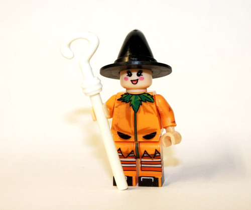 Pumpkin Witch Trick or Treat Halloween Minifigure | minifigureoutlet