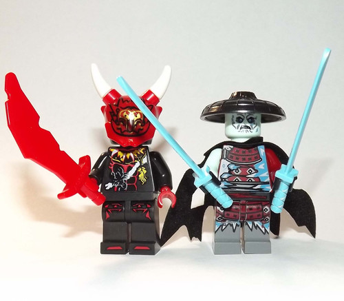 Blizzard Sowrd Master and Oni Mask of Vengeance Ninjago set of 2 ...