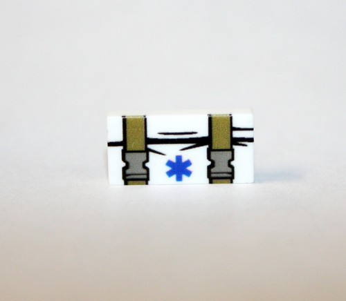 First Aid Medic Medicine pack 1x2 printed piece | minifigureoutlet