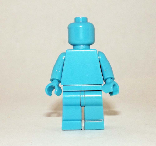Light Blue blank plain Minifigure | minifigureoutlet