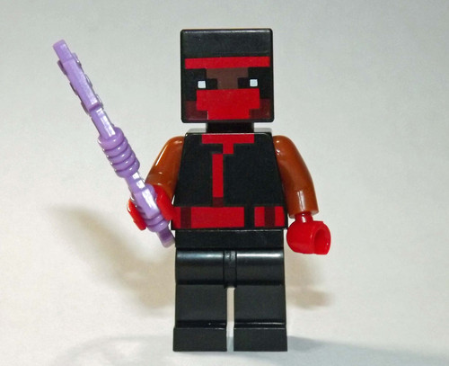 Ninja Black outfit Minecraft game Minifigure | minifigureoutlet