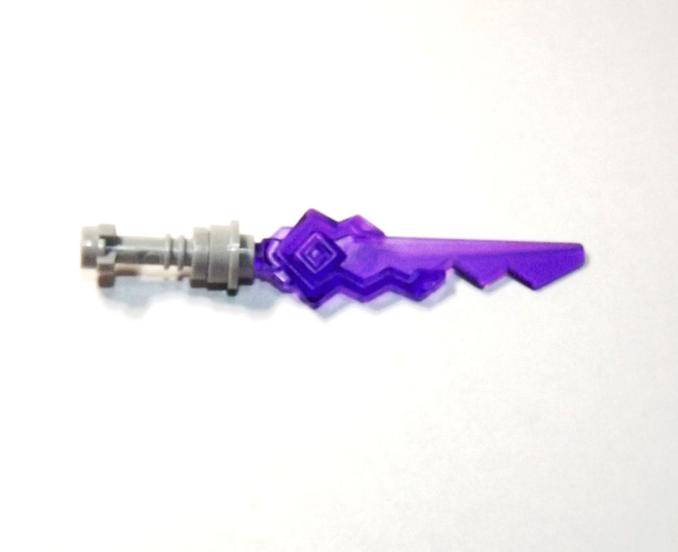 Clear Purple Sword weapon for Sci Fi Knight Army minifigure ...