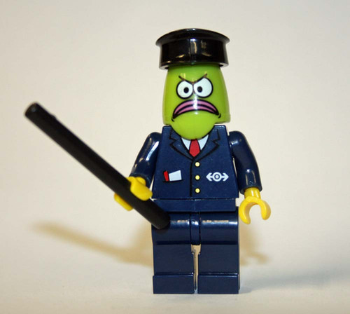 Security Guard SpongeBob SquarePants cartoon Minifigure | minifigureoutlet