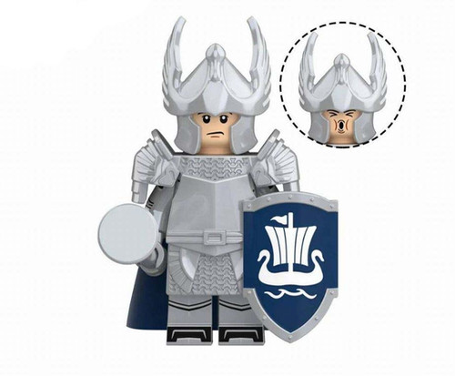 Swan Knight of Dol Amroth LOTR Lord of the Rings Hobbit Horn Minifigure ...