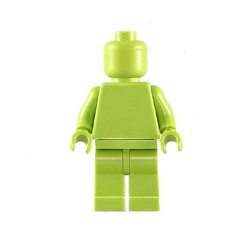 Pale Green blank plain Minifigure | minifigureoutlet