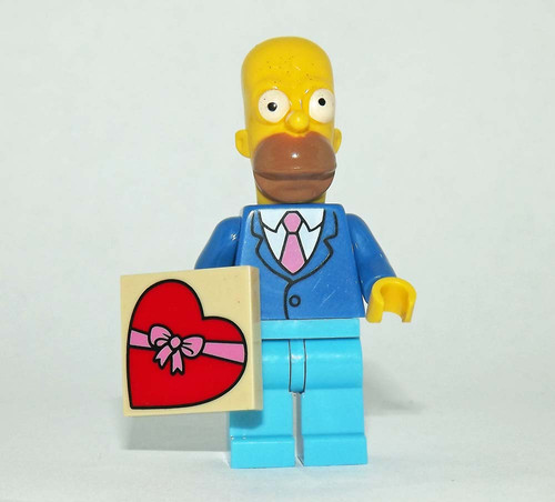 Homer Simpson The Simpsons Cartoon Minifigure | minifigureoutlet