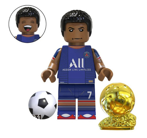 Kylian Mbappé Soccer player World Cup V2 Minifigure | minifigureoutlet