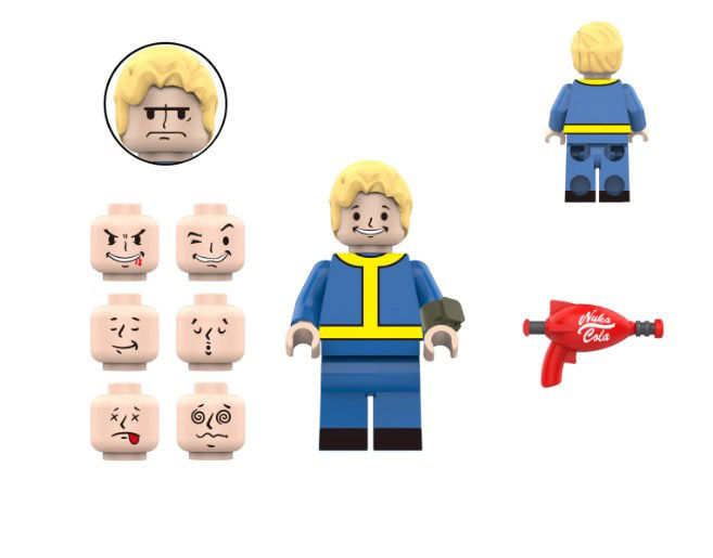 Vault Boy Fallout Video Game TV Show Minifigure | minifigureoutlet
