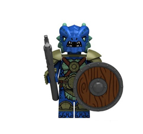Blue Dragon Warrior Knight Castle soldier Minifigure | minifigureoutlet