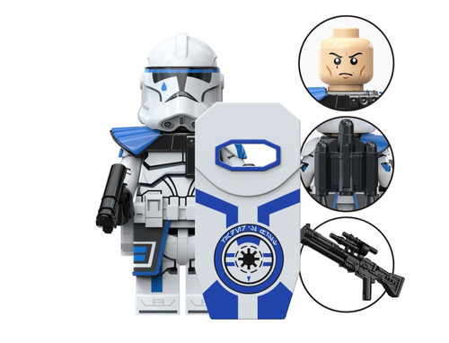 Tup with Shield 501st Clone Trooper Star Wars Cartoon Minifigure ...