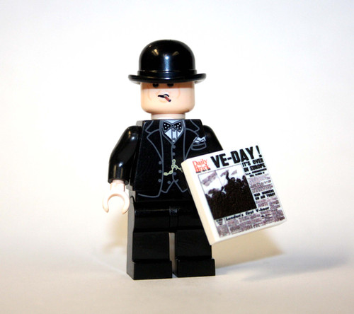 Winston Churchill British Prime Minister WW2 Minifigure | minifigureoutlet