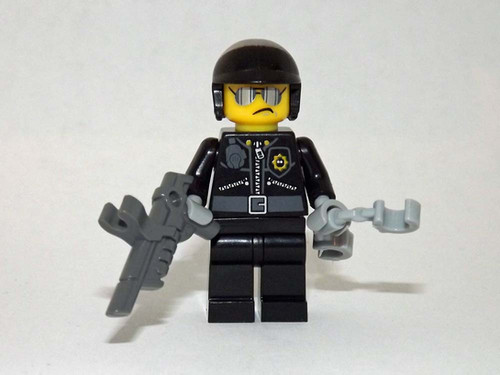 Motorcycle Cop Police Officer Bike Patrolman Minifigure | minifigureoutlet