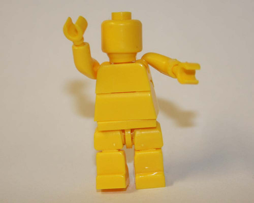 Super Posable Yellow blank plain DIY Minifigure | minifigureoutlet
