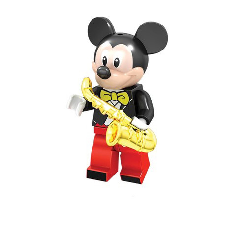 Mickey Mouse Sax Disney Cartoon Minifigure | minifigureoutlet