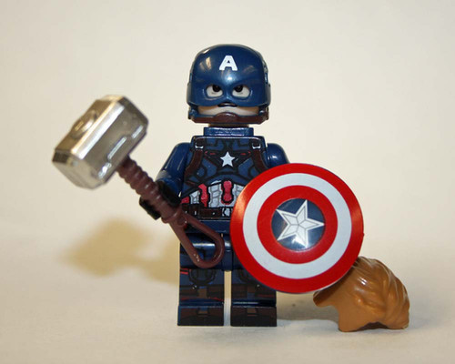 Captain America Deluxe Minifigure | minifigureoutlet