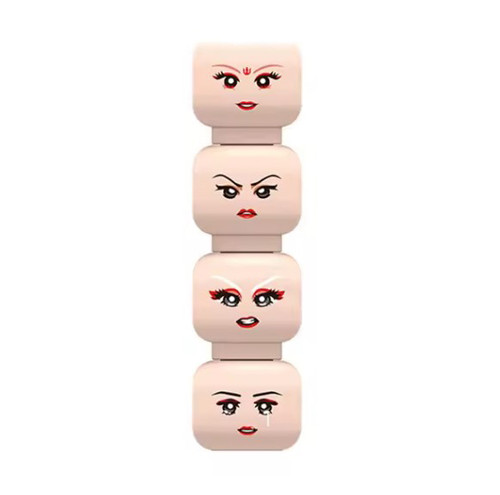 Female Girl Emotions Head Set E Minifigure head DIY | minifigureoutlet