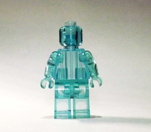 Clear Transparent Light Blue blank Minifigure | minifigureoutlet