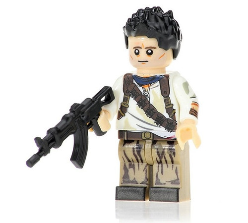 Nathan Drake Uncharted Movie Video Game Minifigure | minifigureoutlet