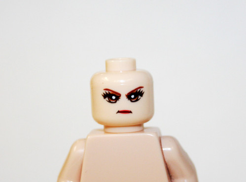 Head Brown Eyes female Minifigure head DIY | minifigureoutlet
