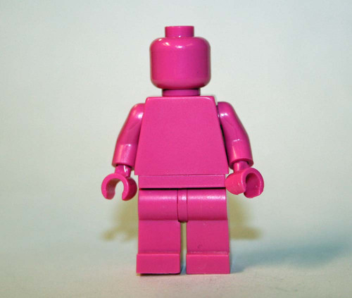 Hot PINK blank plain Minifigure | minifigureoutlet