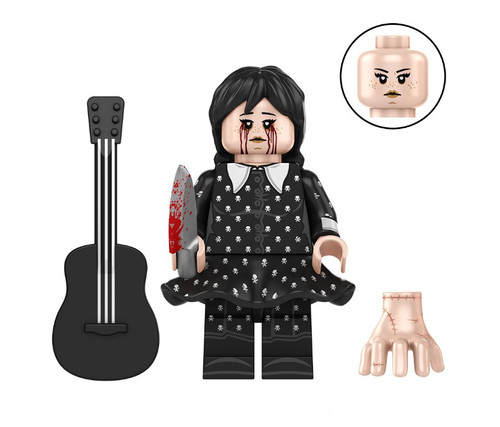 Wednesday Addams Bloody Family TV Season 2 Minifigure | minifigureoutlet