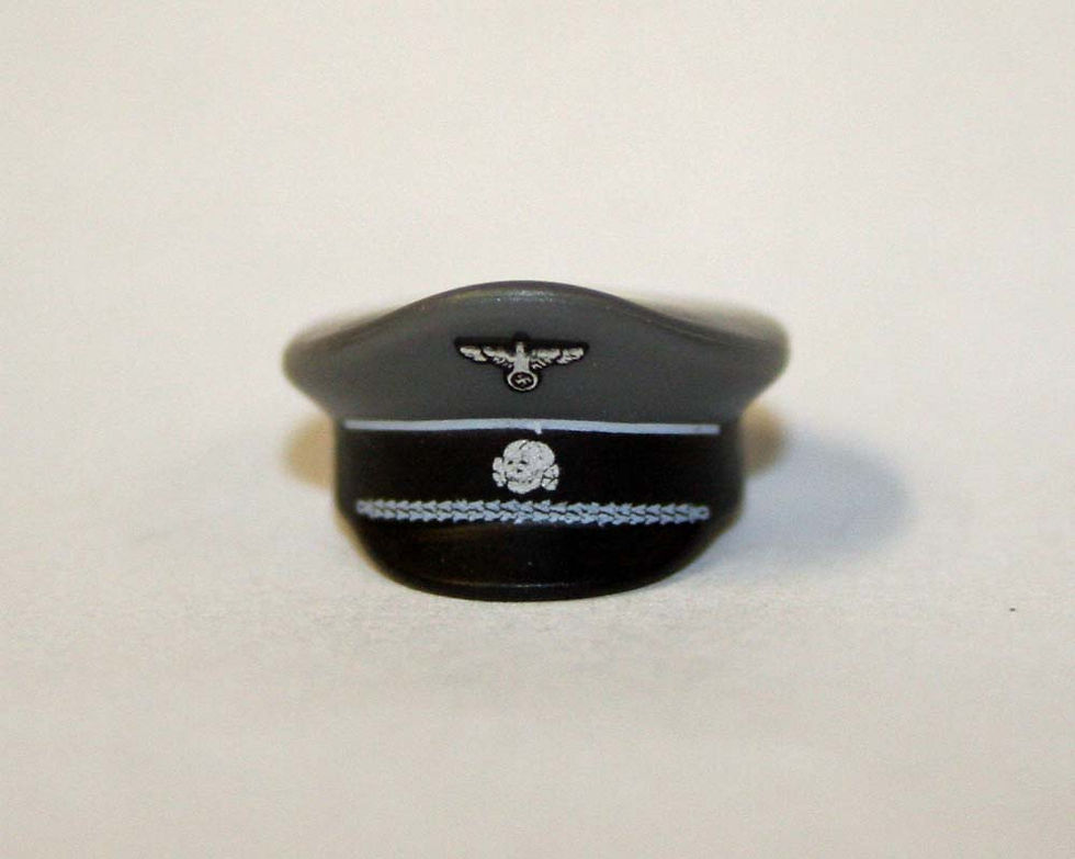 German WW2 SS Officer hat deluxe printing for Minifigures (style B7 ...