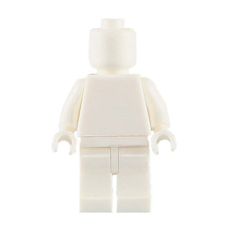 White blank plain Minifigure | minifigureoutlet