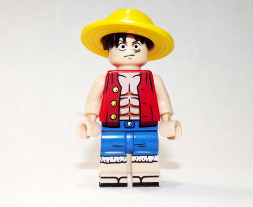 Monkey D Luffy One Piece Cartoon TV Show Anime Minifigure ...
