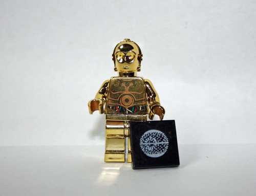C3PO Droid gold chrome Star Wars Minifigures | minifigureoutlet