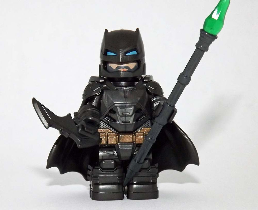 Batman Dark Armor Minifigure | minifigureoutlet