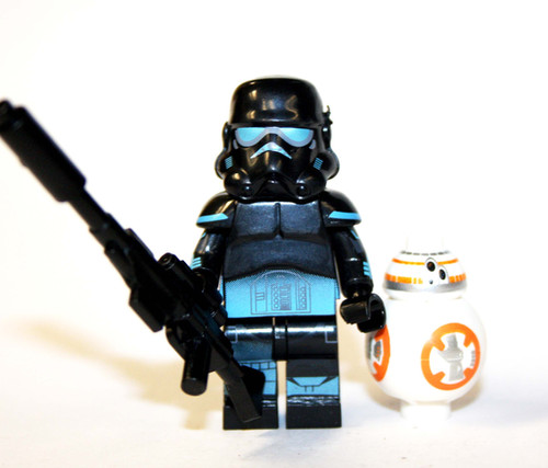 Shadow Stormtrooper with BB-8 Droid Star Wars Minifigure | minifigureoutlet