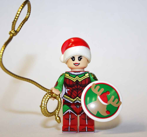 Wonder Woman Santa Claus Christmas Minifigure | minifigureoutlet