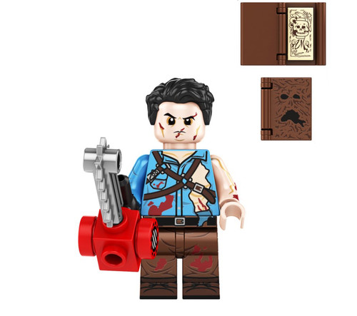 Ash Williams Evil Dead Horror Movie Minifigure with Necronomicon ...