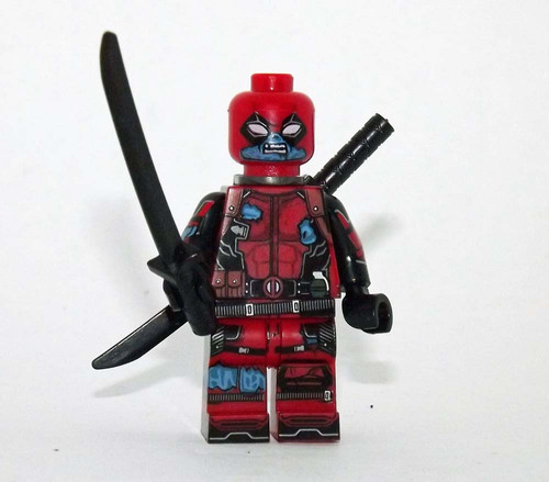 Zombie Deadpool Marvel Movie Minifigure | minifigureoutlet