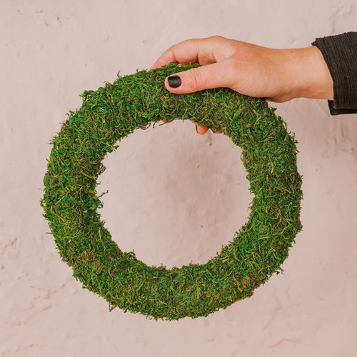 Preserved Moss Wreath Ring - 25cm | shellonearth