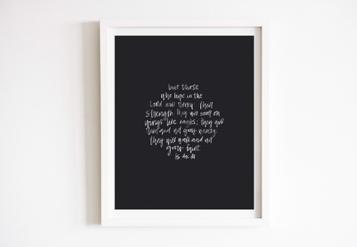 Isaiah 40:31 Digital Print, Isaiah 40 31 Printable, Those Who Hope in ...