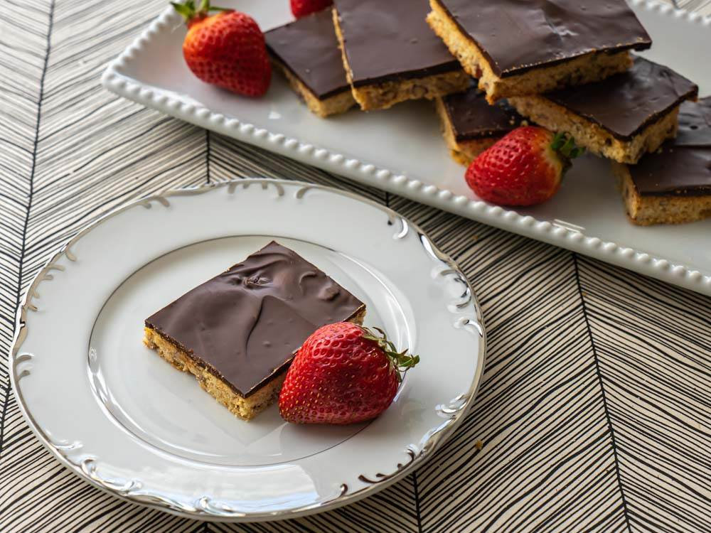 Chocolate, Nut & Dried Cherry Slice