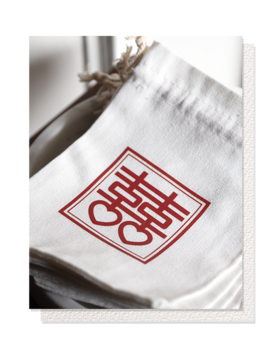 Shuangxi Cotton Drawstring Bag | Modern Favors & Thoughtful Gifts