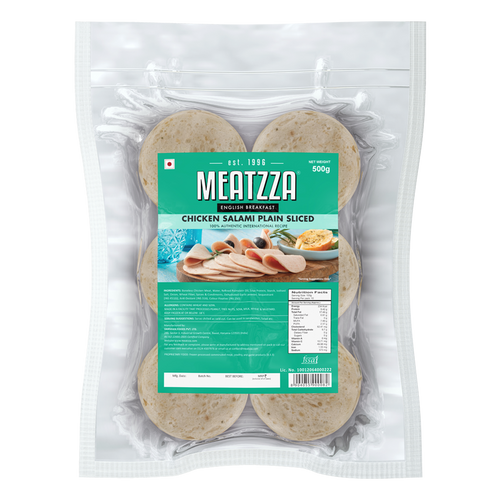 Meatzza Chicken Salami Plain Sliced Kg | Boemi