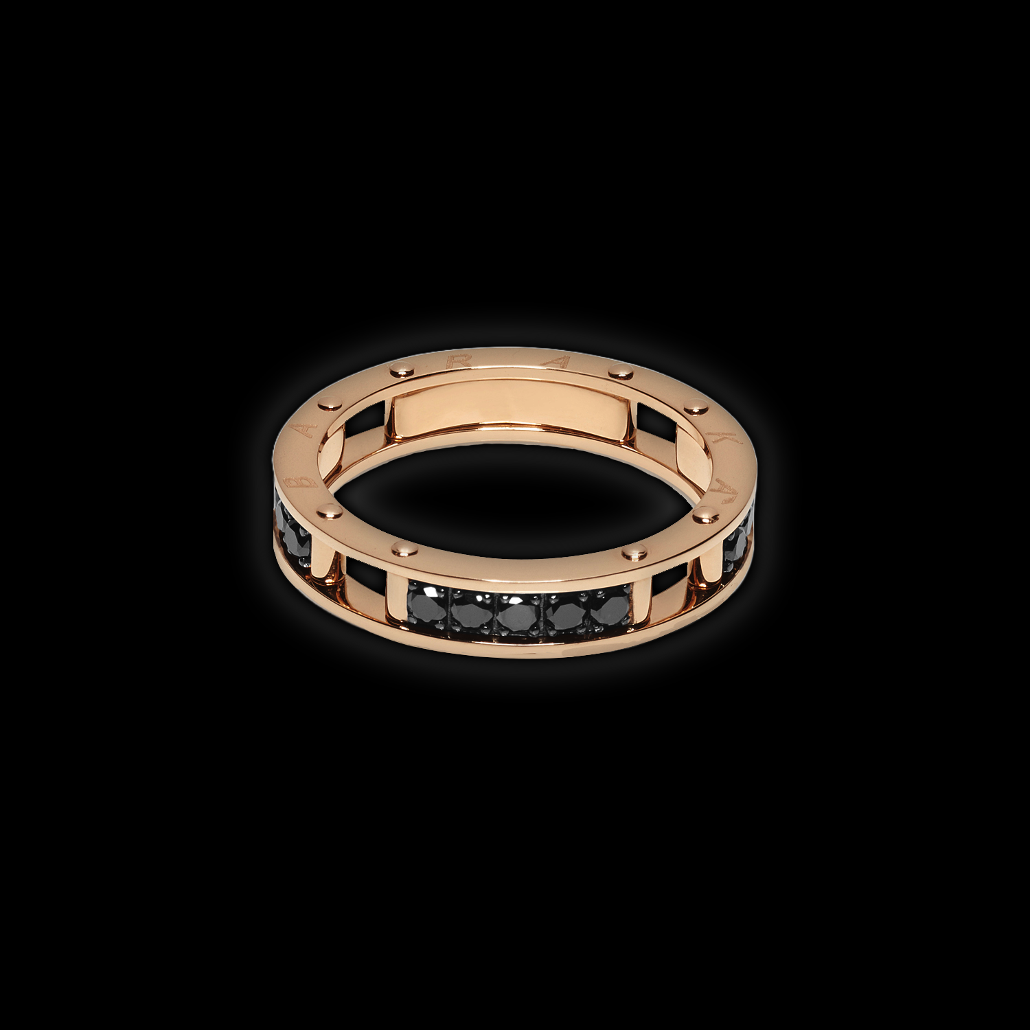 Men's Ring in Gold and Black Diamonds | BARAKÀ - Men's Luxury Jewelry ...