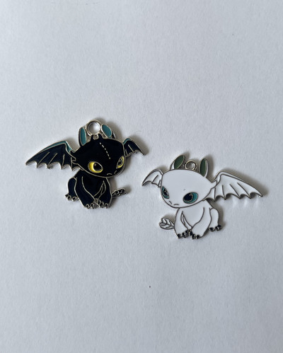Toothless couple charm | SonalBeadsNX