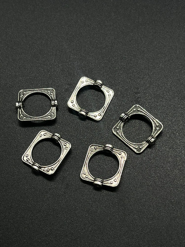 Sliver Block Charm | Pack of 25 pcs | SonalBeadsNX