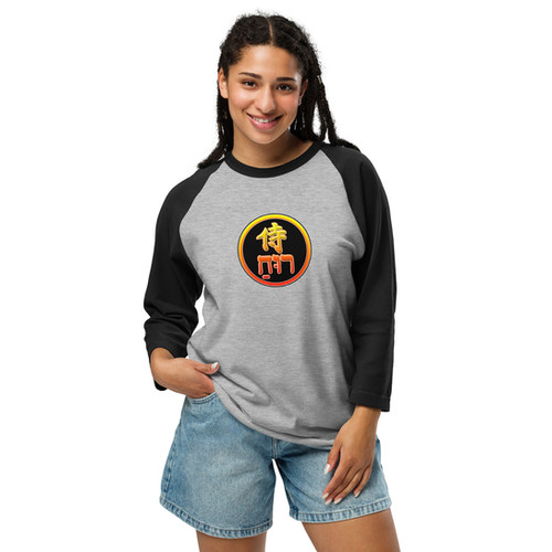 SRL 3/4 Raglan - (Fire Coin - Fire letter) | Samurai Ruach