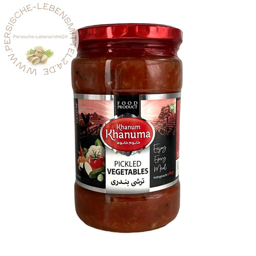 Khanum Khanuma Scharfe eingelegte Gemüse 670g oder 1500g | Persische ...